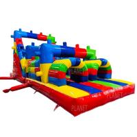 China Commercial PVC Inflatable Obstacle Course 39.3x11.4x11.7ft for Kids & Adults Rental Business for sale