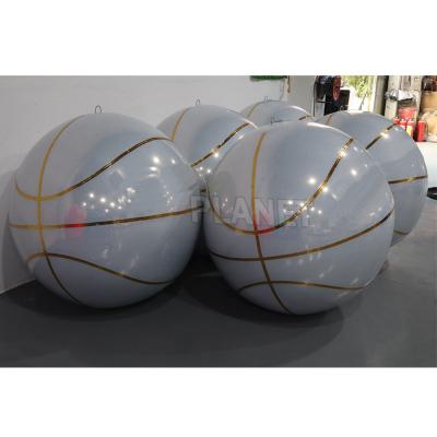China Reflective Inflatable Basketball Mirror Balloon - 0.30mm PVC Outer Layer, 3-Year Lifespan, Custom Sizes 0.6m to 7m for sale