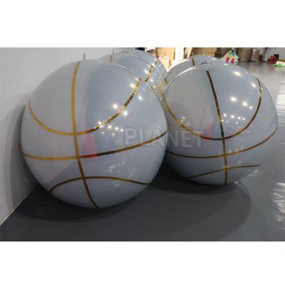 China Custom Inflatable Mirror Basketball Balloon 0.3mm PVC for Events Decor for sale