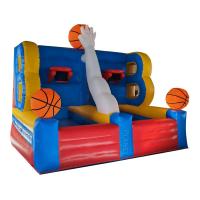 China Inflatable Basketball Hoop 4m x 3m Outdoor Sports Game for Rental with CE Approval for sale