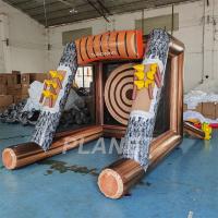 China Inflatable Axe Throwing Game 3m x 2.4m Outdoor Fun for Kids and Adults for sale