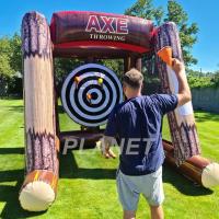 China Inflatable Axe Throwing Game 3m x 2.4m Outdoor Fun for Kids and Adults for sale