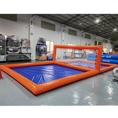 China Durable Inflatable Volleyball Court 10m x 5m for Pool Party and Outdoor Events for sale
