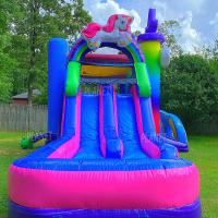 China Commercial Unicorn Inflatable Bounce House 32ft x 16ft Heavy Duty PVC for sale