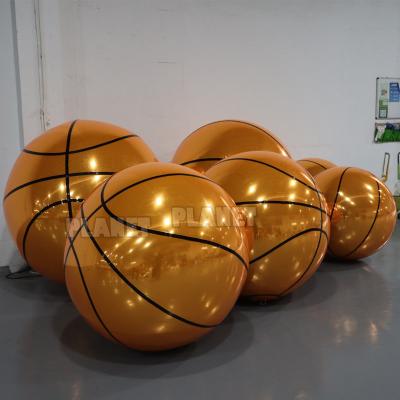 China Double Layer PVC Inflatable Mirror Basketball 60cm to 400cm for Event Decoration for sale