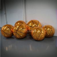 China Double Layer PVC Inflatable Mirror Basketball 60cm to 400cm for Event Decoration for sale