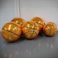 China Double Layer PVC Inflatable Mirror Basketball 60cm to 400cm for Event Decoration for sale
