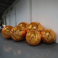 China Double Layer PVC Inflatable Mirror Basketball 60cm to 400cm for Event Decoration for sale
