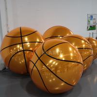 China Double Layer PVC Inflatable Mirror Basketball 60cm to 400cm for Event Decoration for sale