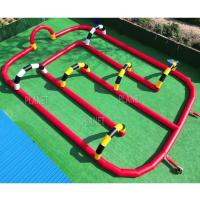 China Portable PVC Inflatable Go Kart Track 20x15m Customizable Race Car Track for sale