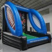 China Commercial Inflatable Rugby Ball Toss Game Custom Size Durable PVC Carnival Activity for sale