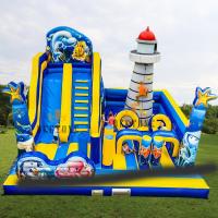 China Commercial Sea Theme Inflatable Playground Combo Bounce Slide Climbing 6-8 Players for sale
