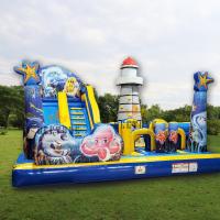 China Commercial Sea Theme Inflatable Playground Combo Bounce Slide Climbing 6-8 Players for sale