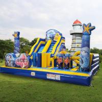 China Commercial Sea Theme Inflatable Playground Combo Bounce Slide Climbing 6-8 Players for sale