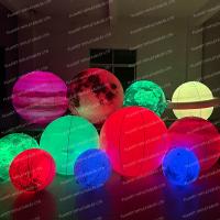 China Inflatable Hanging Planet Balloon 2m with LED Light for Party Decoration for sale