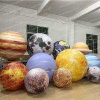 China Inflatable Hanging Planet Balloon 2m with LED Light for Party Decoration for sale