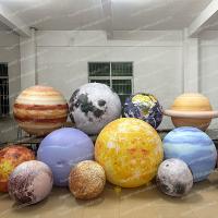 China Inflatable Hanging Planet Balloon 2m with LED Light for Party Decoration for sale