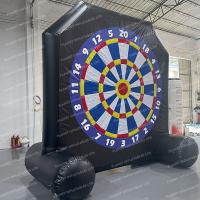 China Customized Giant Inflatable Soccer Dart Board 3.5m 4.0m 5.0m Outdoor Toss Target Game with PVC Tarpaulin for sale