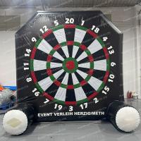 China Customized Giant Inflatable Soccer Dart Board 3.5m 4.0m 5.0m Outdoor Toss Target Game with PVC Tarpaulin for sale