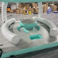 China Inflatable Floating Dock Island Platform 3.4x3.4m Drop Stitch Fabric for Yacht Leisure for sale