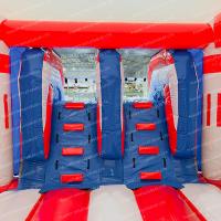 China Outdoor Inflatable Astronaut Bouncy Castle 8x4x3.8m PVC Tarpaulin for Party Rental Advertising for sale