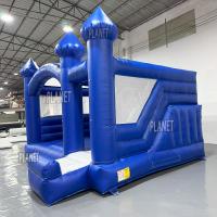 China Commercial Grade 5.5m Inflatable Bouncy Castle Pink for Events and Party Rental for sale