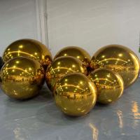 China Double Layer PVC Inflatable Mirror Ball 60-400cm Reusable Bubble Balloon with Electric Air Pump for sale