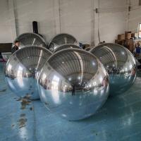 China Double Layer PVC Inflatable Mirror Ball 60-400cm Reusable Bubble Balloon with Electric Air Pump for sale