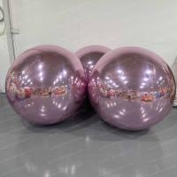 China Double Layer PVC Inflatable Mirror Ball 60-400cm Reusable Bubble Balloon with Electric Air Pump for sale