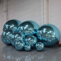 China Double Layer PVC Inflatable Mirror Ball 60-400cm Reusable Bubble Balloon with Electric Air Pump for sale
