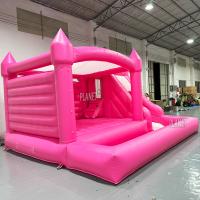China Commercial Grade Pink Inflatable Bouncy Castle 16.4x14.7ft Jumping Castle with Blower for sale