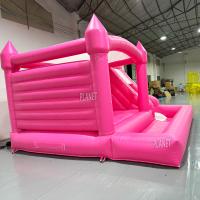 China Commercial Grade Pink Inflatable Bouncy Castle 16.4x14.7ft Jumping Castle with Blower for sale