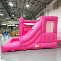 China Commercial Grade Pink Inflatable Bouncy Castle 16.4x14.7ft Jumping Castle with Blower for sale