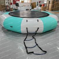 China Inflatable Water Trampoline 2.0m to 6.0m Diameter PVC Bouncing Platform for Amusement Park for sale