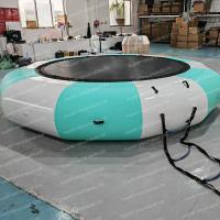 China Inflatable Water Trampoline 2.0m to 6.0m Diameter PVC Bouncing Platform for Amusement Park for sale