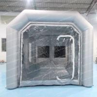 China Portable Inflatable Spray Paint Booth Tent 7x4x3m Oxford Cloth Car Painting Cabin for sale
