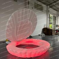 China Customizable LED Inflatable Seashell 210D Oxford Cloth for Event Decoration for sale