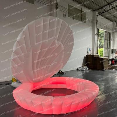 China Customizable LED Inflatable Seashell 210D Oxford Cloth for Event Decoration for sale