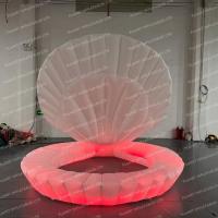 China Customizable LED Inflatable Seashell 210D Oxford Cloth for Event Decoration for sale