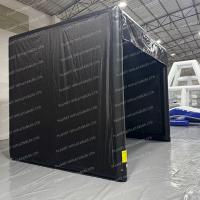 China Commercial Inflatable Golf Simulator Tent 12x10x10ft PVC Practice Cage with High Impact Screen for sale