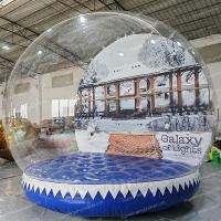 China Inflatable Christmas Snow Globe Photo Booth 10ft Diameter PVC Bubble Tent for Outdoor Party Events for sale
