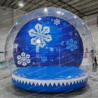 China Customized Inflatable Snow Globe Photo Booth 3m Diameter for Event Decoration for sale