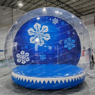 China Customized Inflatable Snow Globe Photo Booth 3m Diameter for Event Decoration for sale