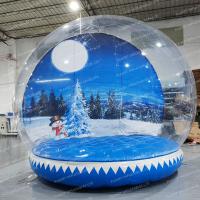 China Customized Inflatable Snow Globe Photo Booth 3m Diameter for Event Decoration for sale