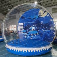China Customized Inflatable Snow Globe Photo Booth 3m Diameter for Event Decoration for sale