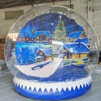China Customized Inflatable Snow Globe Photo Booth 3m Diameter for Event Decoration for sale
