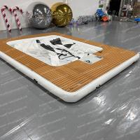 China Inflatable Yacht Pool 4x3m with Anti Jellyfish Net Foldable Removable Floating Ocean Swimming Pool for sale