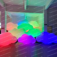China Giant Inflatable Cloud Balloon 1.2m 1.8m 2.4m White PVC Party Decor Lighting for Event for sale
