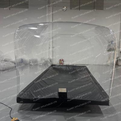 China Outdoor Transparent Inflatable Car Storage Bubble Tent 5.0x2.0x1.8m Anti Dust Parking Protection Shelter for sale