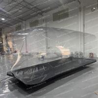 China Outdoor Transparent Inflatable Car Storage Bubble Tent 5.0x2.0x1.8m Anti Dust Parking Protection Shelter for sale